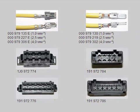 1J0972774 Корпус плоского разъ VAG | Запчасти на DRIVE2