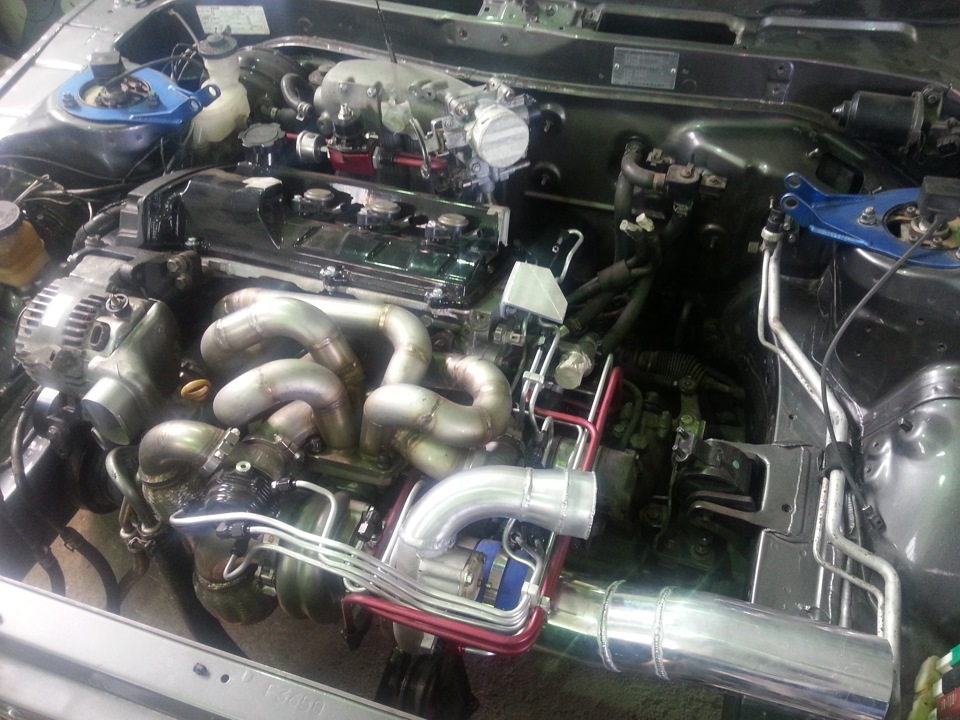 Фотосет промежуточных работ по мотору. — Toyota Curren, 2 л, 1996 года ...