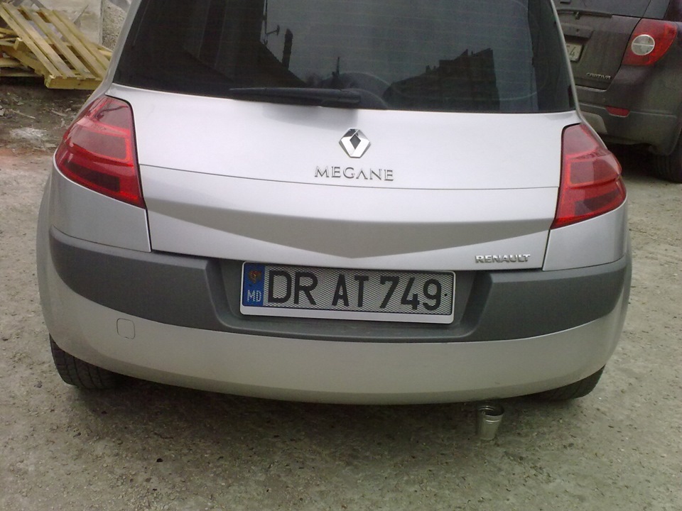 Сеточка на номерной знак! — Renault Megane II, 1,5 л, 2007 года ...