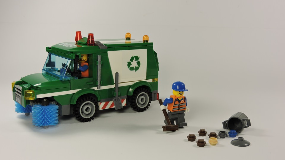 Сборка Brick 1111 Мусоровоз | Enlighten 1111 Garbage truck Stop Motion ...