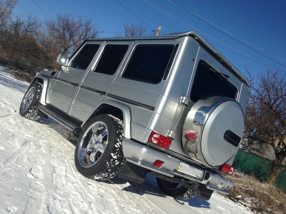 Просто зимнее фото — Mercedes-Benz G-Class (W463 1G), 5 л, 2002 года ...