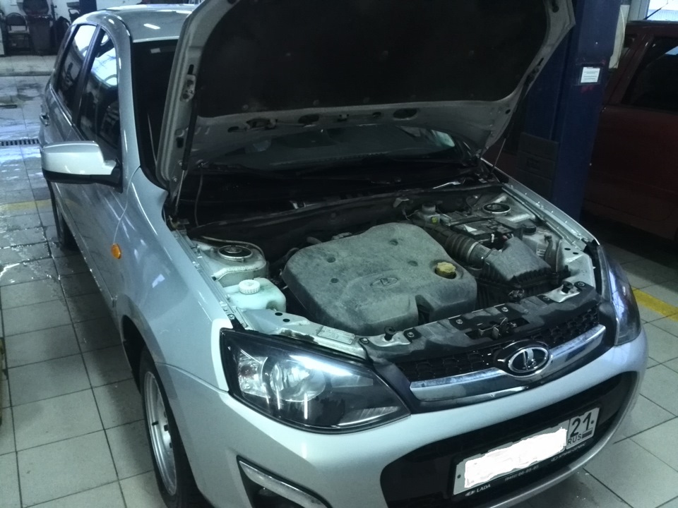 Замена трубки кондиционера по гарантии — Lada Калина 2 хэтчбек, 1,6 л ...