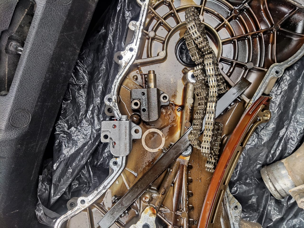 Замена ГРМ Ford mondeo Ecoboost 2.0 — Ford Mondeo IV, 2 л, 2012 года ...