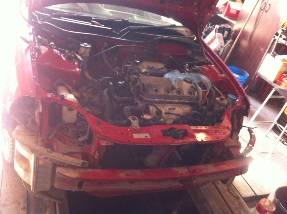 Свап D16b на F20B SIR (подготовка) — Honda Civic Hatchback (6G), 2 л ...