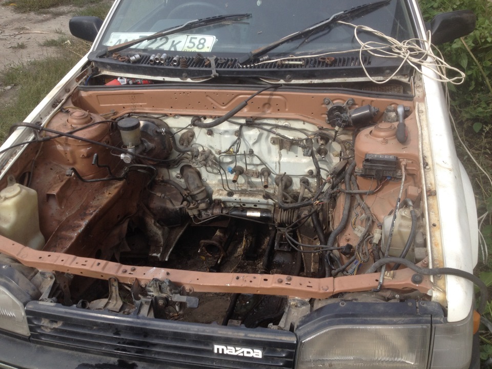 Ура первые шаги сделаны! — Mazda Familia (BF), 1,3 л, 1988 года ...