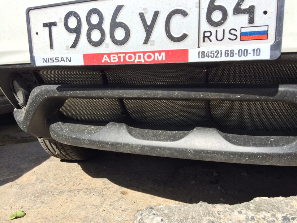 Установка сетки радиатора — Nissan Juke (1G), 1,6 л, 2014 года ...
