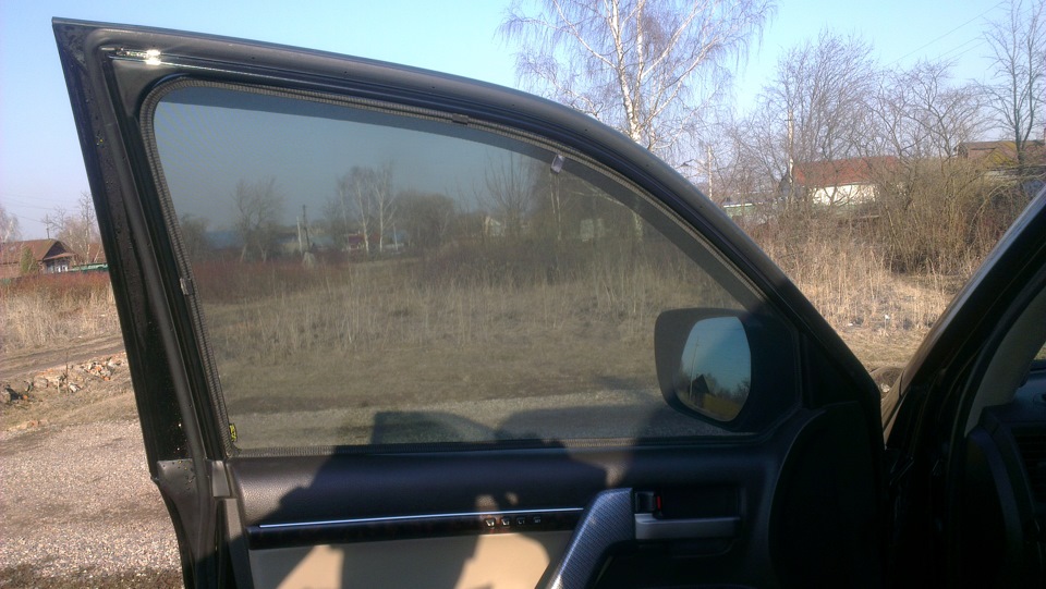 Автошторы на передние окна — Toyota Land Cruiser 200, 4,5 л, 2008 года ...