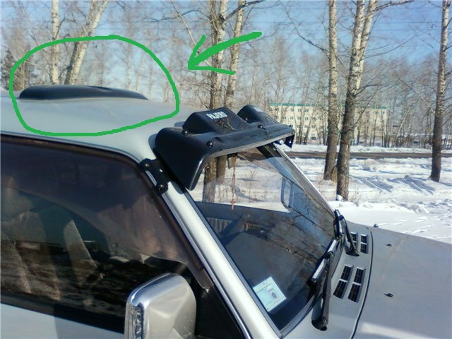 13. Mitsubishi Pajero 2 Дефлектор (козырёк, накладка) люка — Mitsubishi ...