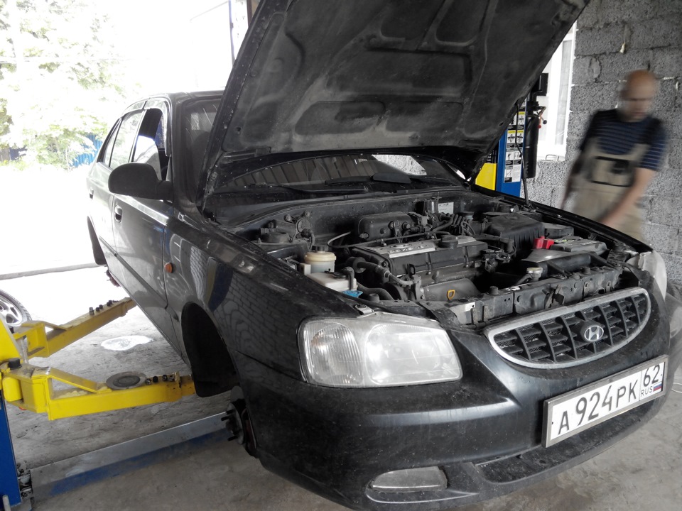 Задняя подвеска, усиление и обновление) — Hyundai Accent (2G), 1,5 л, 2006 года | визит на ...