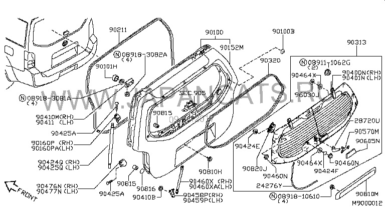 Где купить б\у ручку… — Nissan Pathfinder (3G), 2,5 л, 2007 года ...