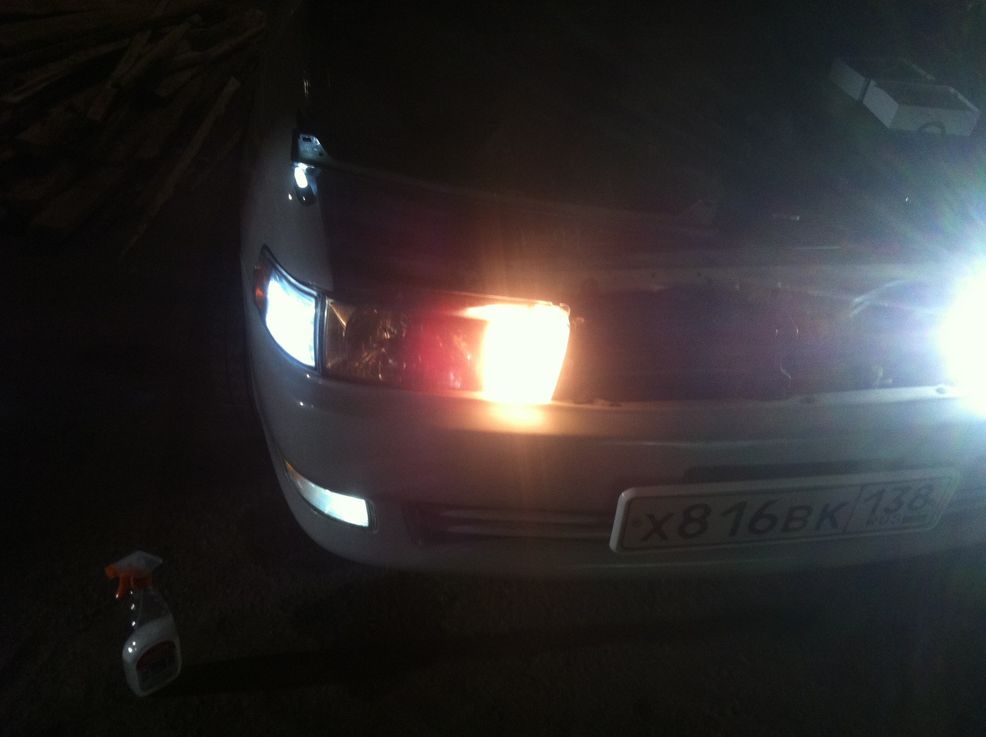 Светодиодные лампочки H3 в противотуманки — Toyota Cresta (90), 2 л ...