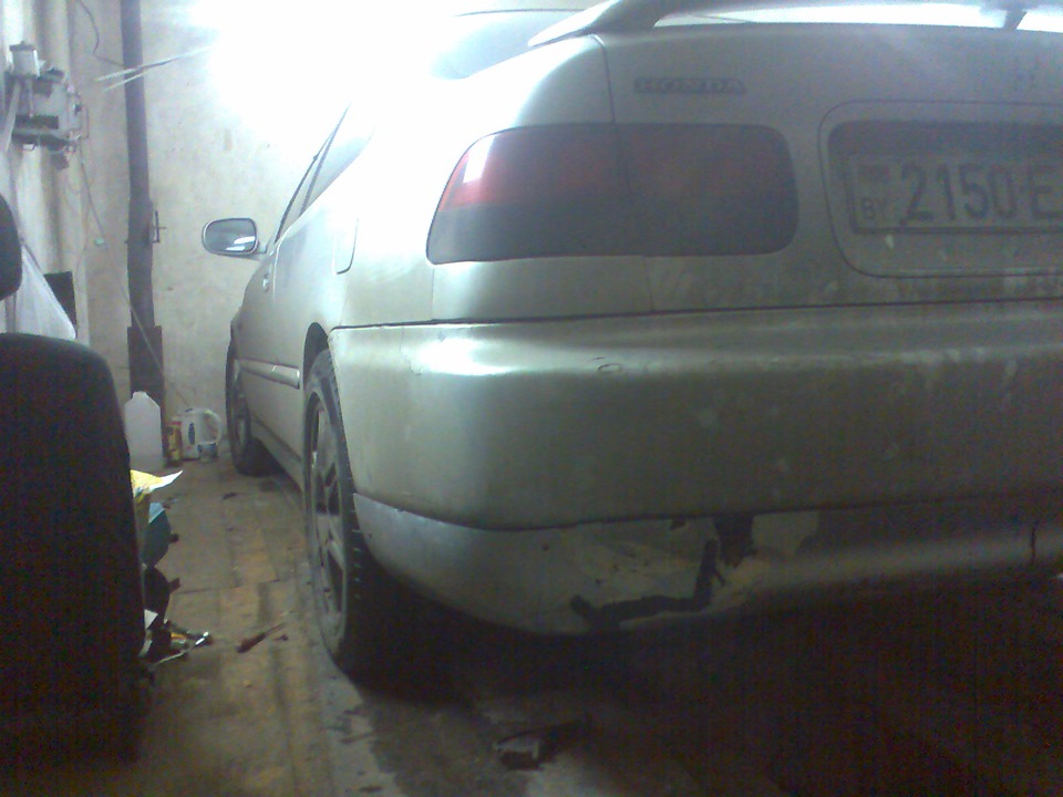 Задний бампер — Honda Civic Coupe (6G), 2 л, 1997 года | кузовной ...