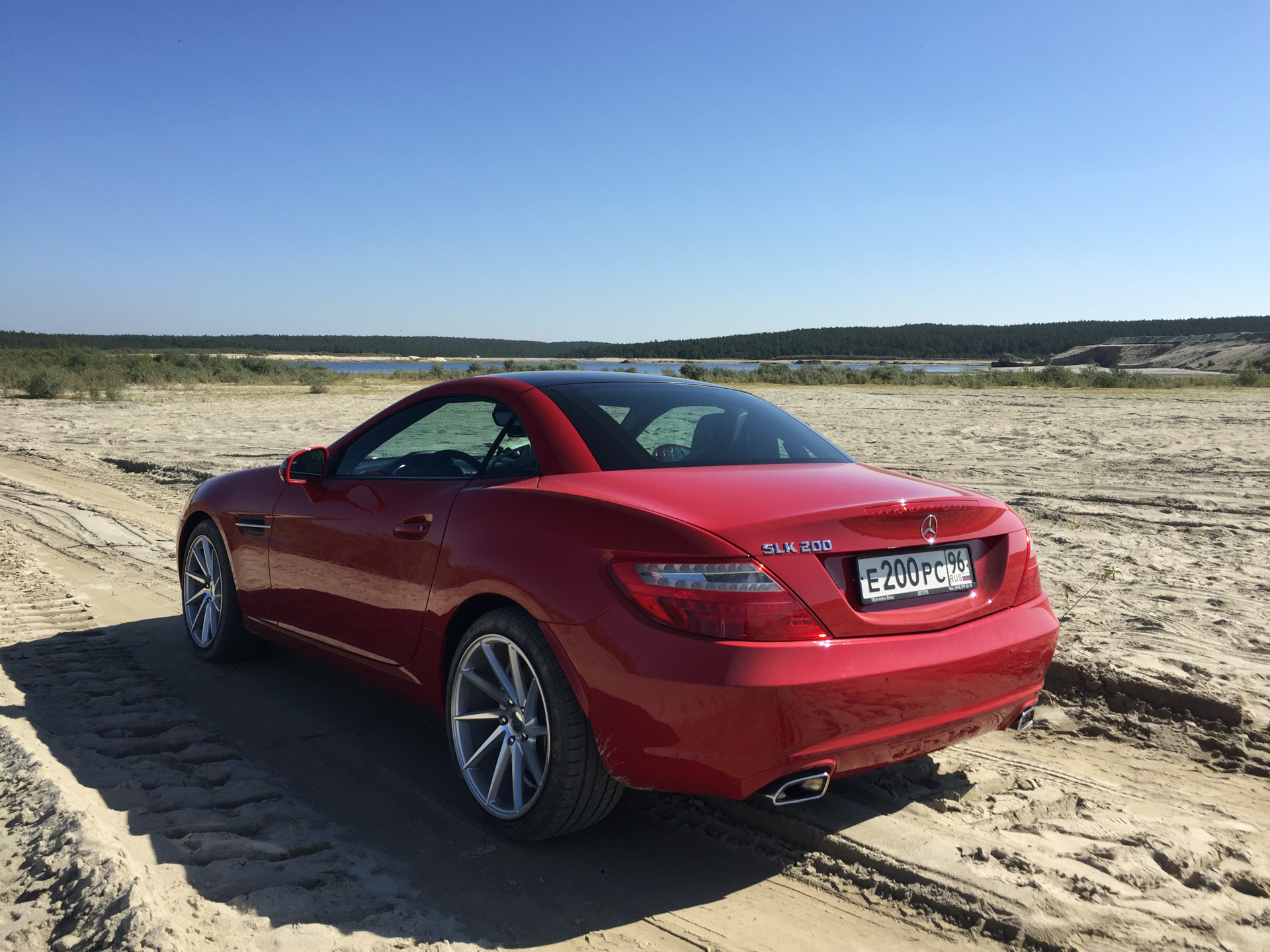 Парадный, нарядный SLK на съёмках — Mercedes-Benz SLK (R172), 1,8 л ...