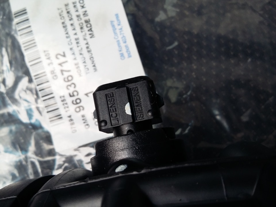 96536712 Патрубок воздушного фильтра CHEVROLET AVEO GM | Запчасти на DRIVE2