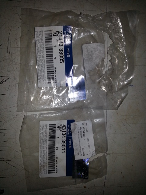 2144333005 Уплотнительное кольцо коленвала KIA HYUNDAI | Запчасти на DRIVE2