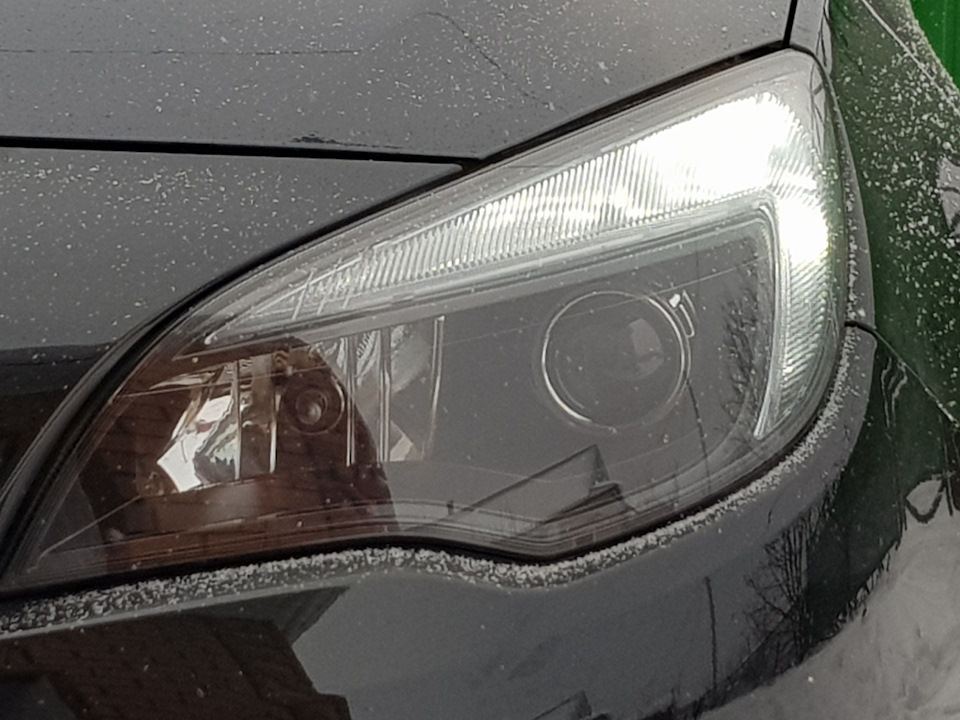 Led лампы Osram W21/5 в ДХО Astra J 5D — Opel Astra J, 1,6 л, 2013 года ...