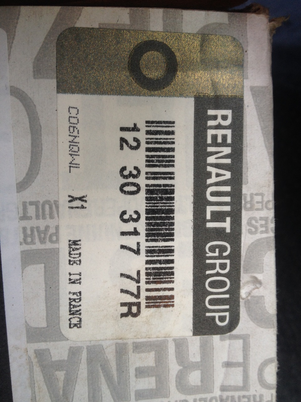 123031777R Ременный шкив, коленчатый вал RENAULT | Запчасти на DRIVE2