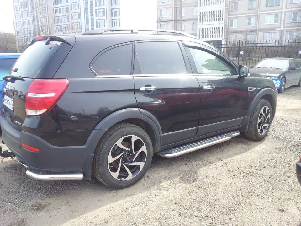 пороги — Chevrolet Captiva (1G), 2,4 л, 2014 года | аксессуары | DRIVE2