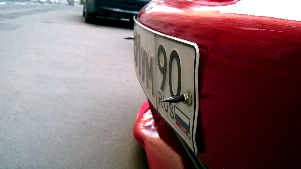 Крепления гос номера — Opel Calibra, 2 л, 1993 года | аксессуары | DRIVE2