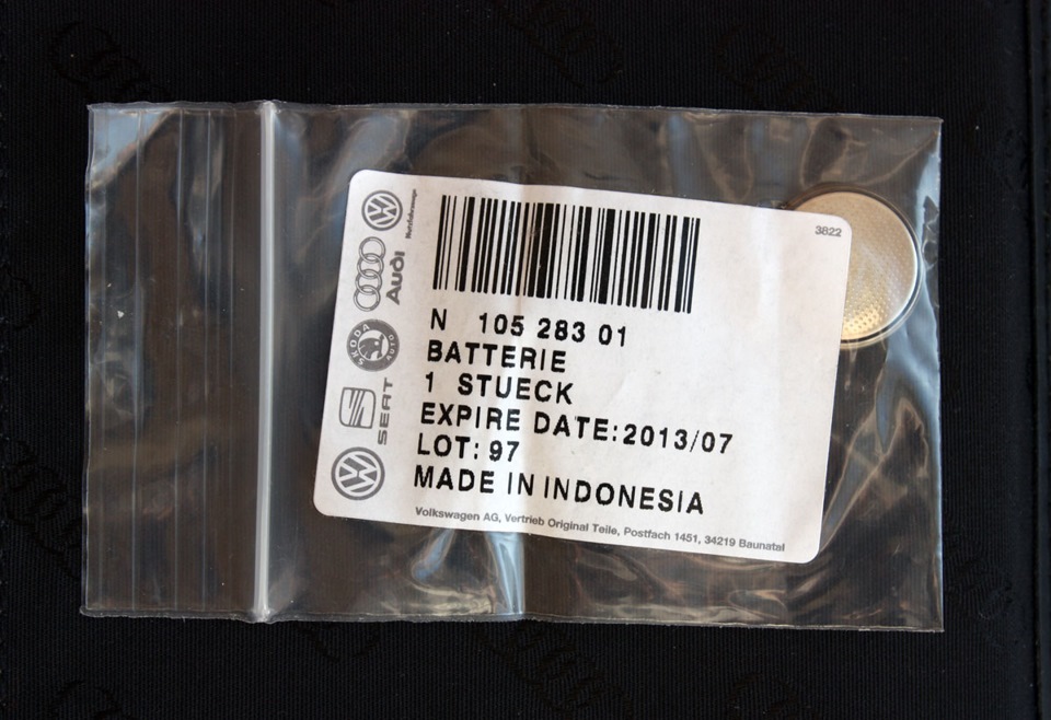 N10528301 Элемент питания VAG | Запчасти на DRIVE2