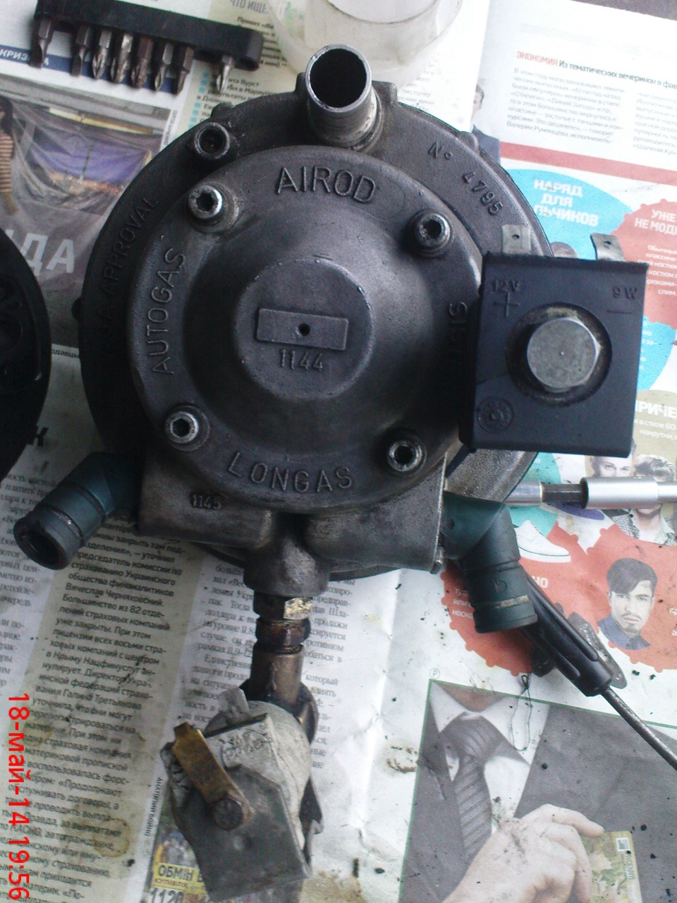 Замена ремкомплекта газового редуктора Longas Airod — Opel Omega A, 2 л, 1990 года | своими ...