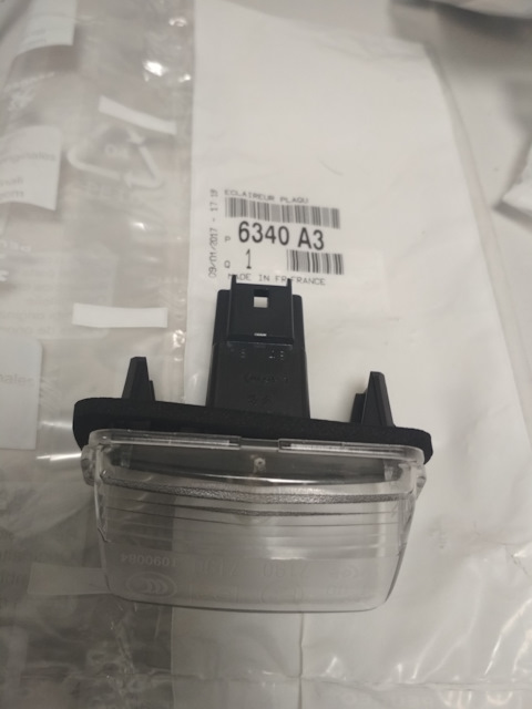 6340A3 Фара номерного знака левый=правый Peugeot Citroen | Запчасти на ...