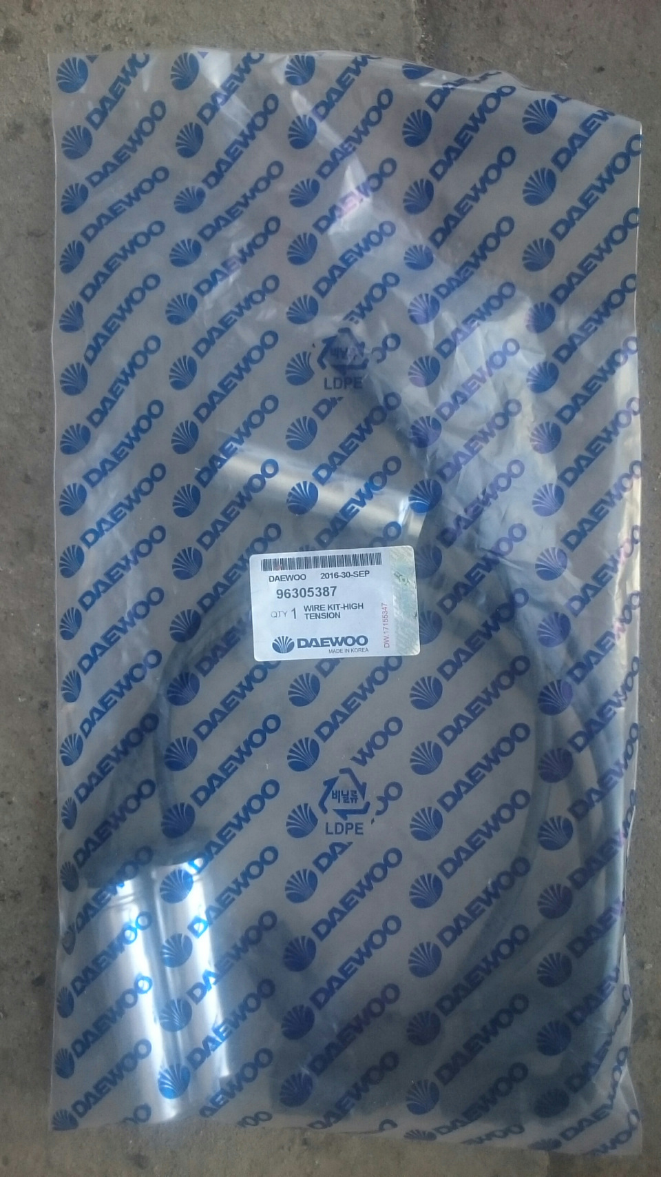 96305387 Комплект проводов высоковольтных GM | Запчасти на DRIVE2