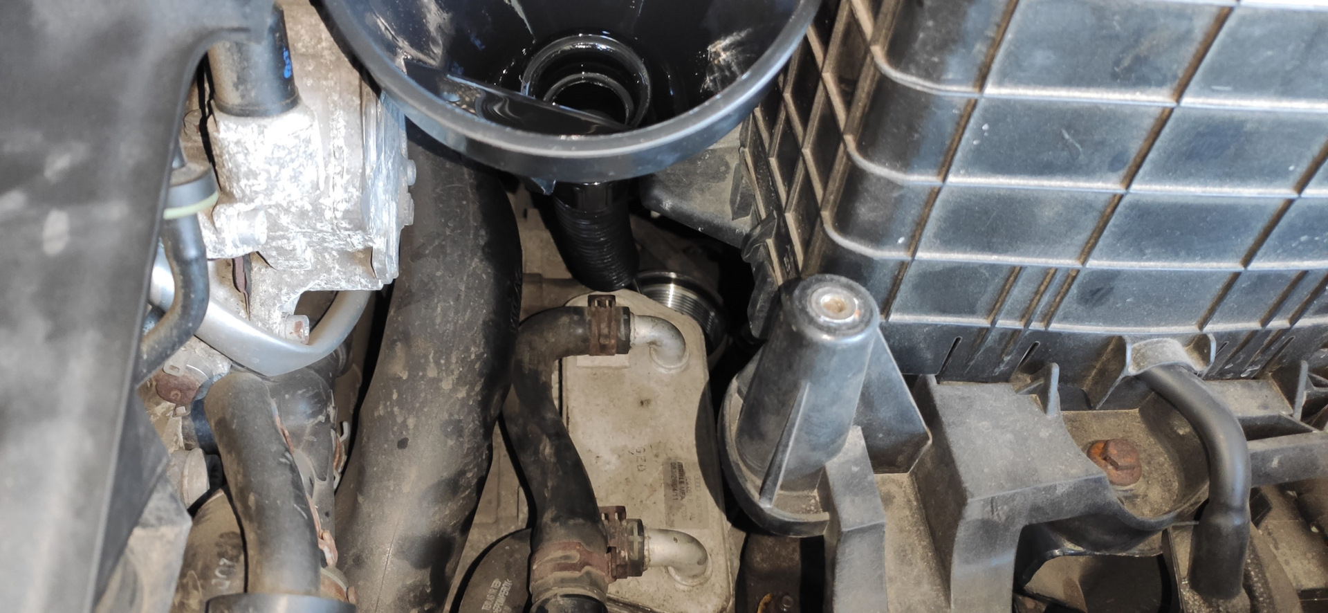 DQ250 замена масла — Volkswagen Sharan (2G), 2 л, 2011 года | плановое ...