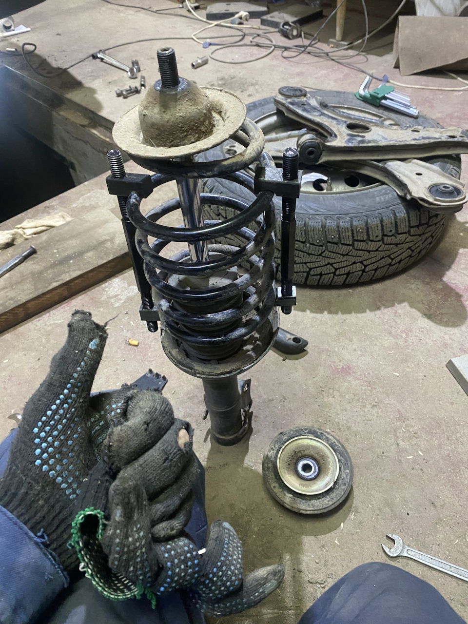 Передняя ходовка — Volkswagen Golf Mk2, 1,8 л, 1988 года | своими ...