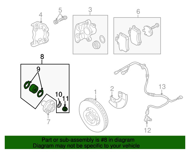 357498625B Подшипник ступицы переднего колеса / SEAT, VW 88~ VAG ...