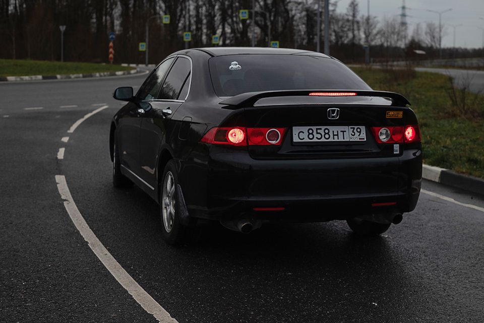 Замена крышки багажника, задний усилитель бампера, спойлер modulo. — Honda Accord (7G), 2,4 л ...