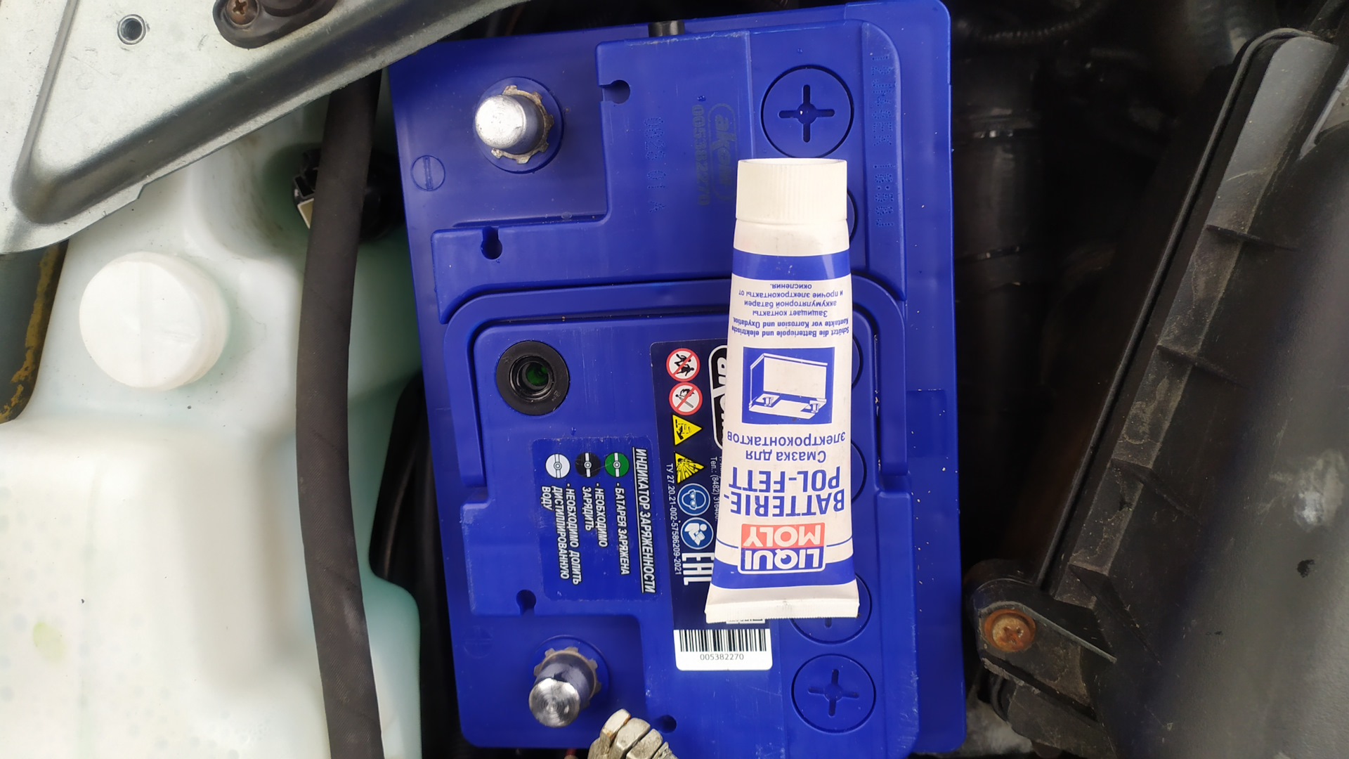 Новый аккумулятор: AKOM EFB 65 6CT-65.0 65Ач 670А — Lada 21114, 1,6 л ...