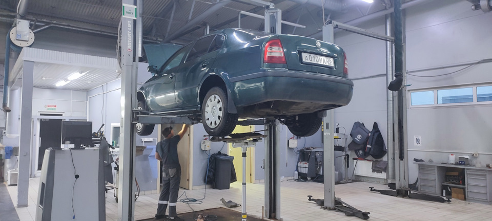 Выхлопная. Замена гофр. — Skoda Octavia A4 Mk1, 1,6 л, 2006 года ...
