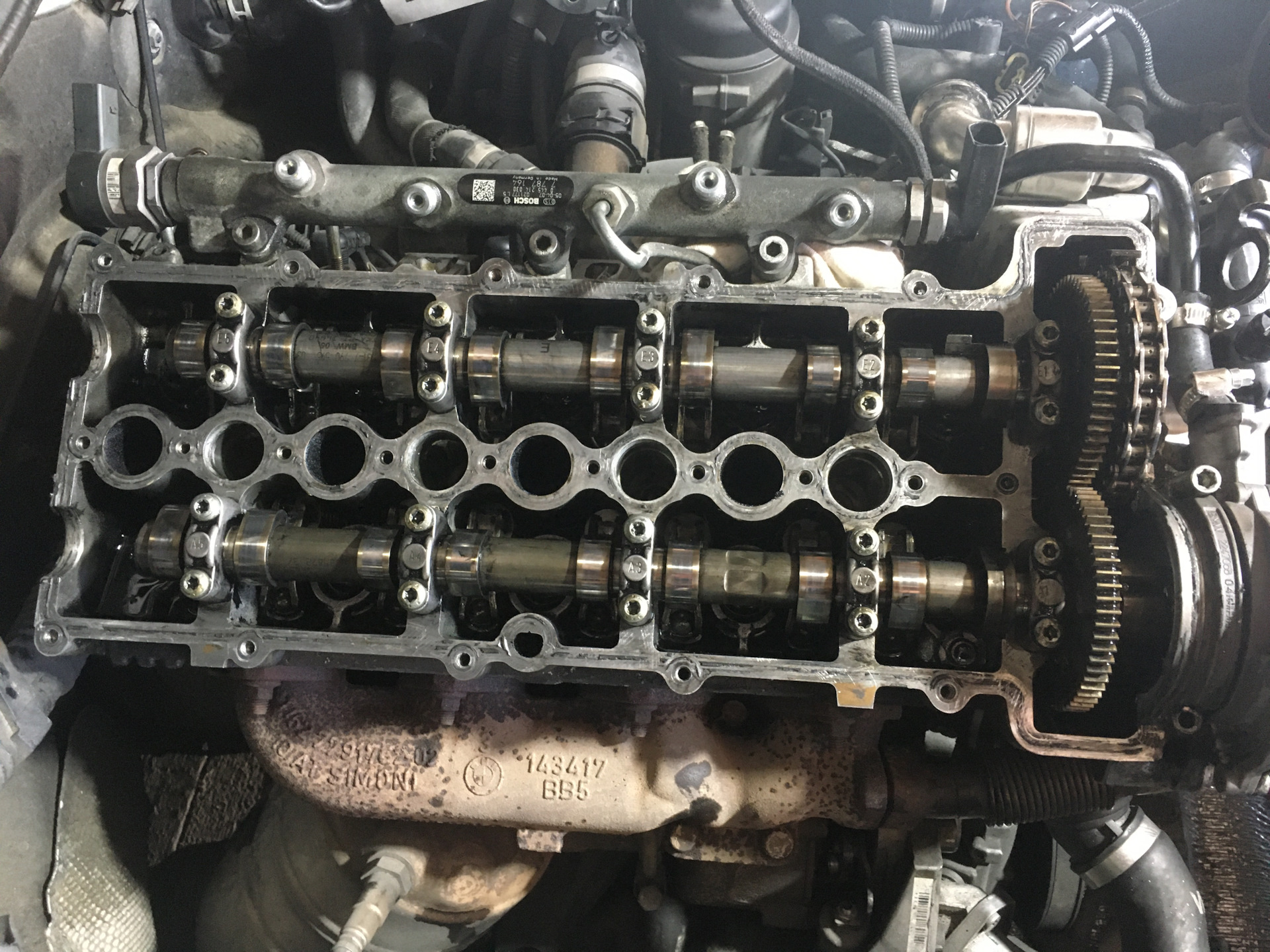 Замена прокладки клапанной крышки, квкг M47TU2D20… — BMW 3 series (E90 ...