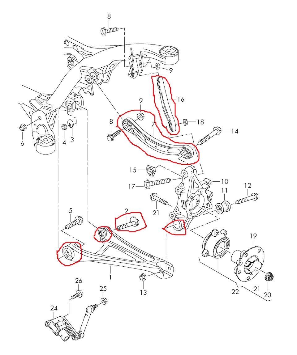 Продолжение истории или ремонт задней подвески — Volkswagen Touareg (2G ...