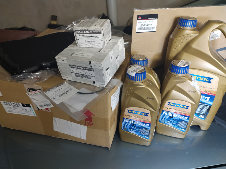 Замена жидкости CVT — Mitsubishi Outlander XL, 2,4 л, 2009 года ...