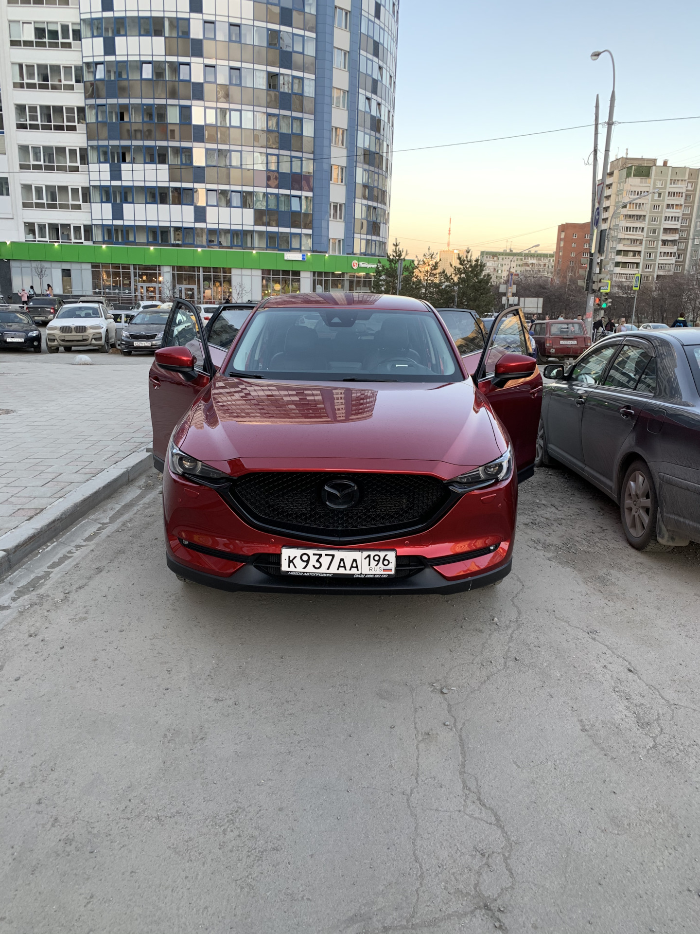 Антихром передней части автомобиля (молдинг решётки радиатора и шильдик ...