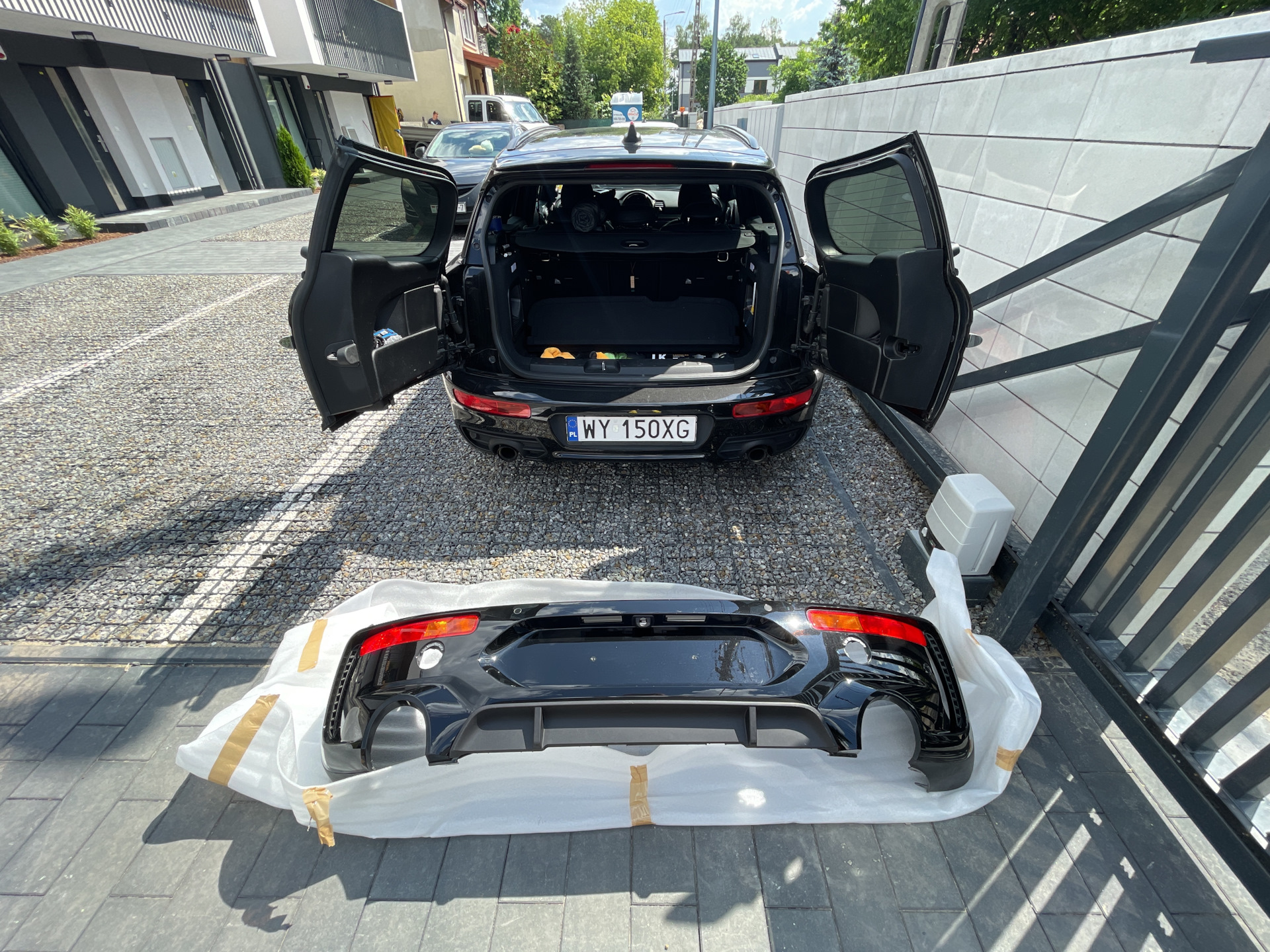 Downpipe & rear LCI bumper — MINI Clubman S John Cooper Works (F54), 2 ...