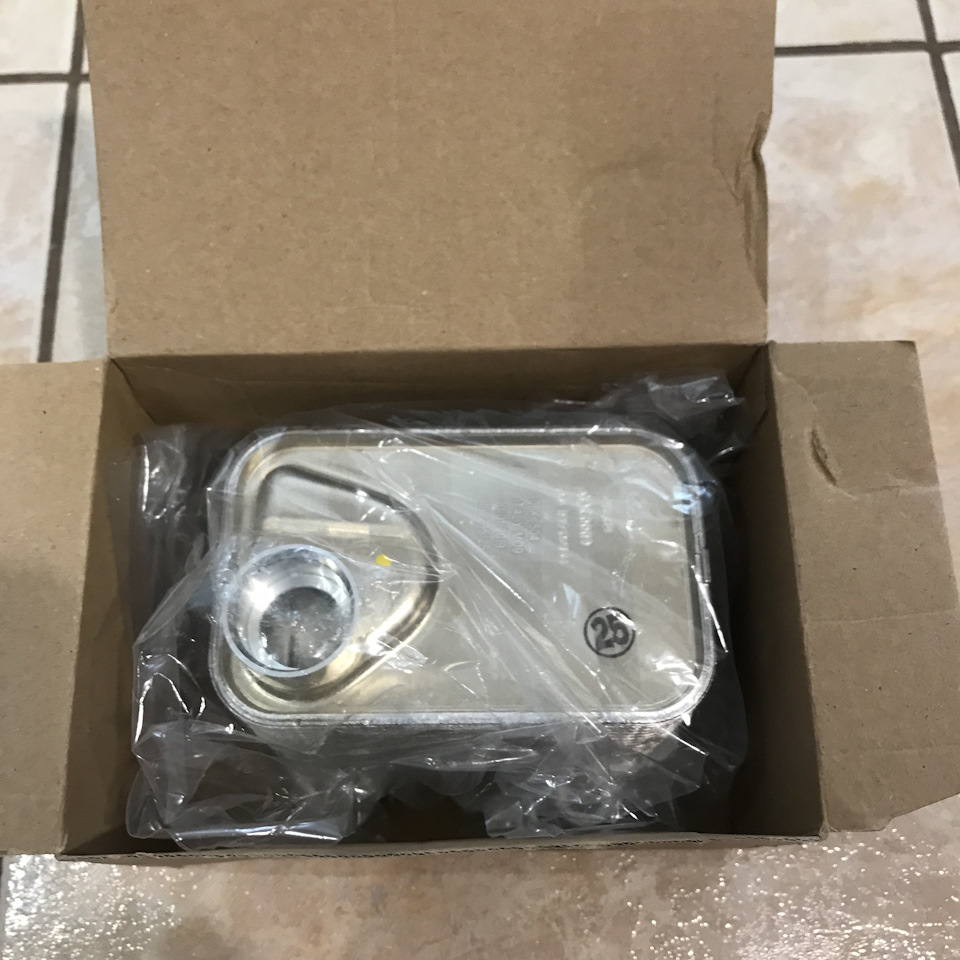 Системы охлаждения — Маслоохладитель — 157500 км. — Skoda Octavia A7 ...