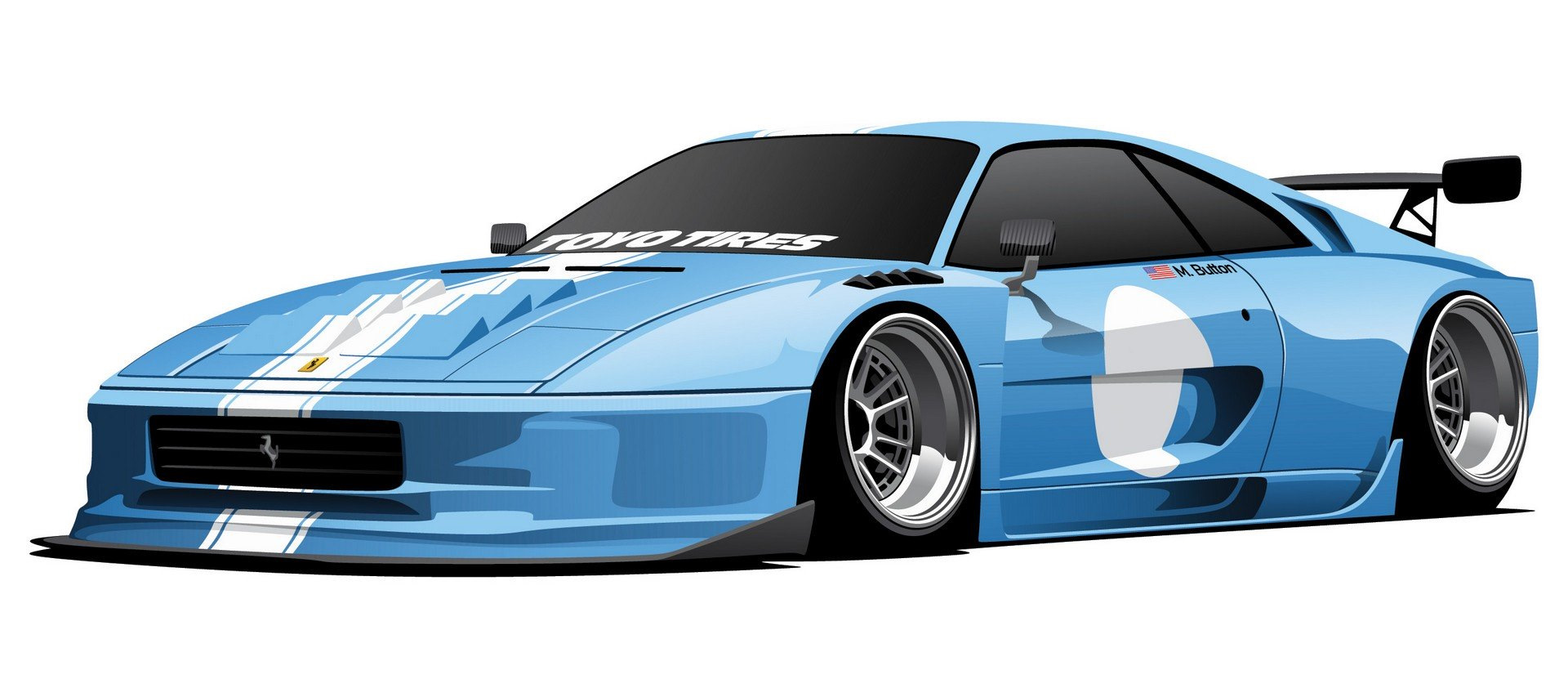 SEMA 2019: Ferrari BB355TT от Button Built — DRIVE2