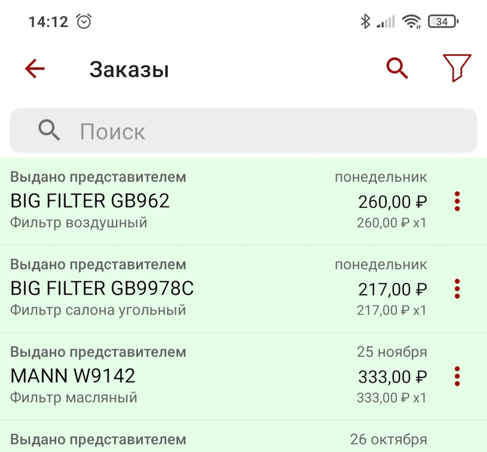 Выгоднее ли проходить ТО со своими расходниками ? Давайте подсчитаем. — Lada Vesta (1G), 1,8 л ...