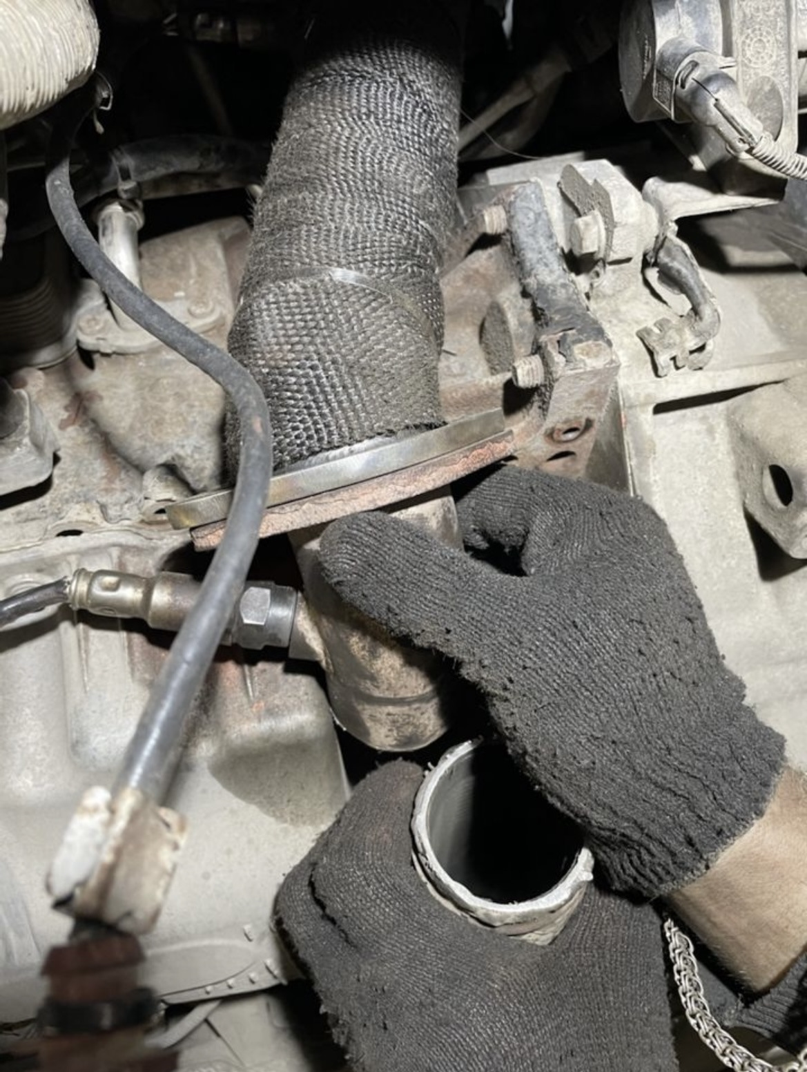 downpipe 1.4 twincharger — Volkswagen Golf Mk5, 1,4 л, 2007 года ...