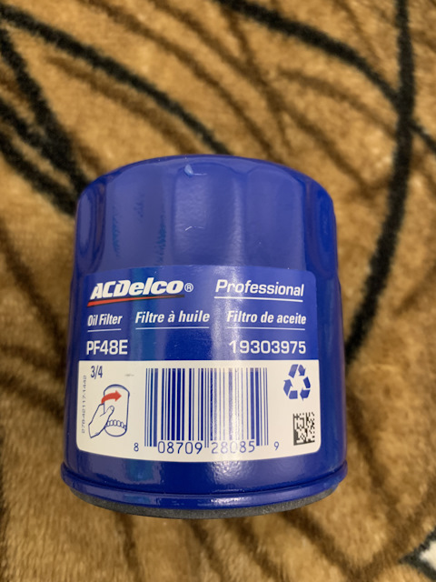 19303975 Фильтр масляный PF48E ACDelco | Запчасти на DRIVE2