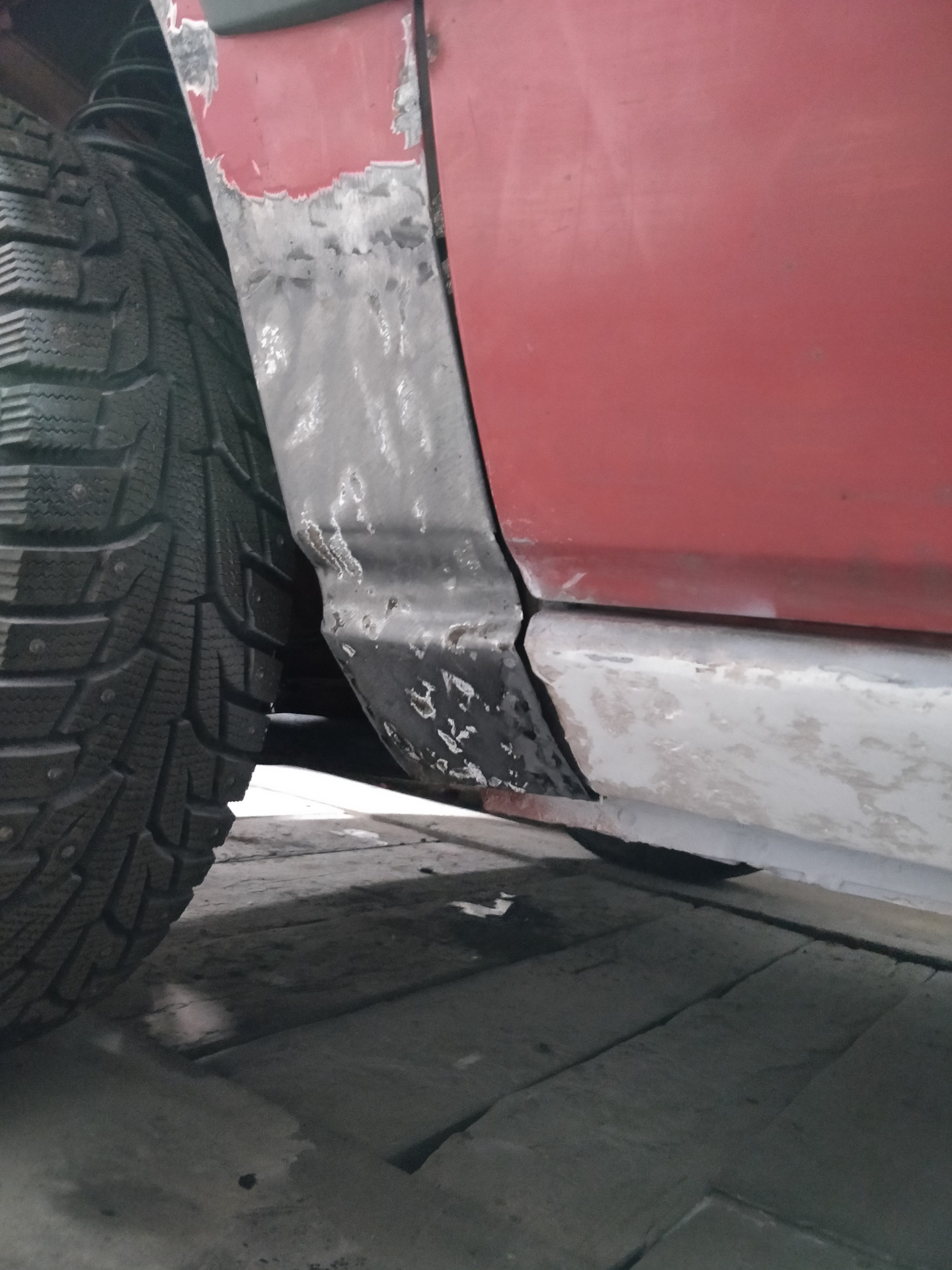 Сварка и ремонт #9. Ремонт крыльев и капота — Mitsubishi Lancer III, 1 ...