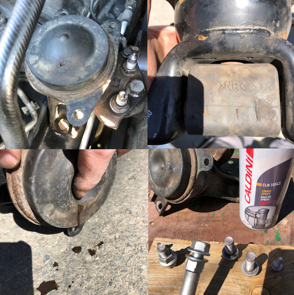 Замена опора двигателя — Mitsubishi Grandis, 2,4 л, 2009 года ...