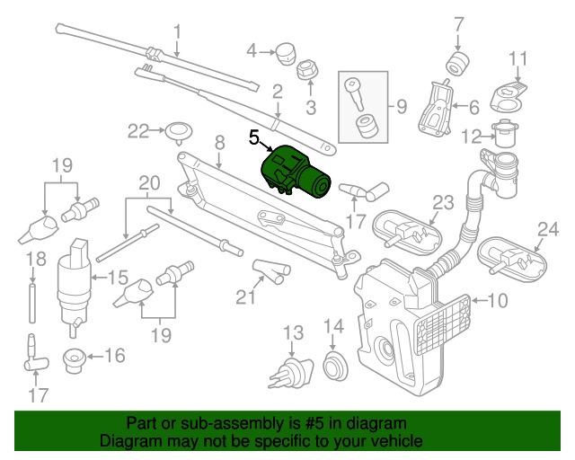 5C6955113A Моторчик стеклоочистителя VAG | Запчасти на DRIVE2