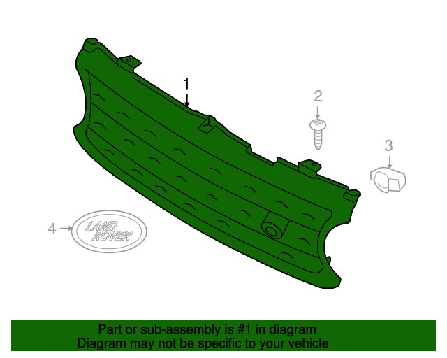 LR028107 Решетка радиатора Jaguar Land Rover | Запчасти на DRIVE2