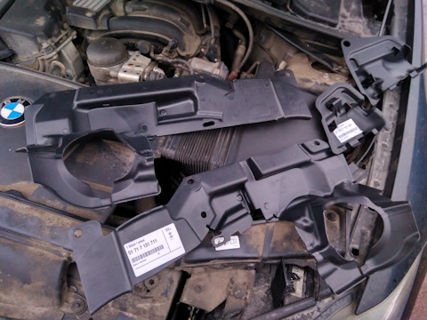 51717131711 Кожух дизельного двигателя Л Пд BMW | Запчасти на DRIVE2
