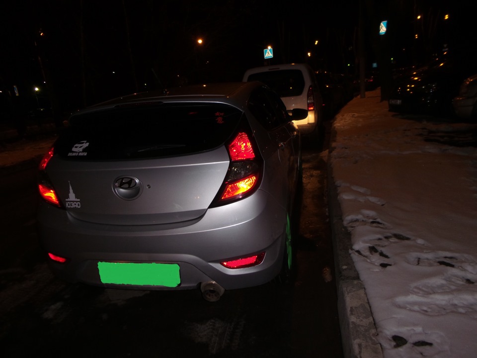 Небольшое улучшение внешнего вида — Hyundai Solaris (1G), 1,6 л, 2012 ...