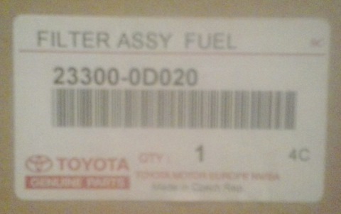 233000D020 Фильтр топливный TOYOTA LEXUS | Запчасти на DRIVE2
